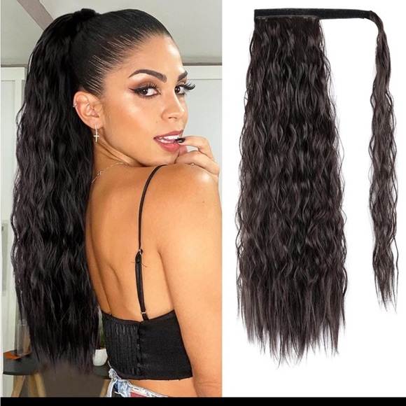 Hair | Aisi Beauty Corn Wave Ponytail Extension Long Curly Wrap Around ...